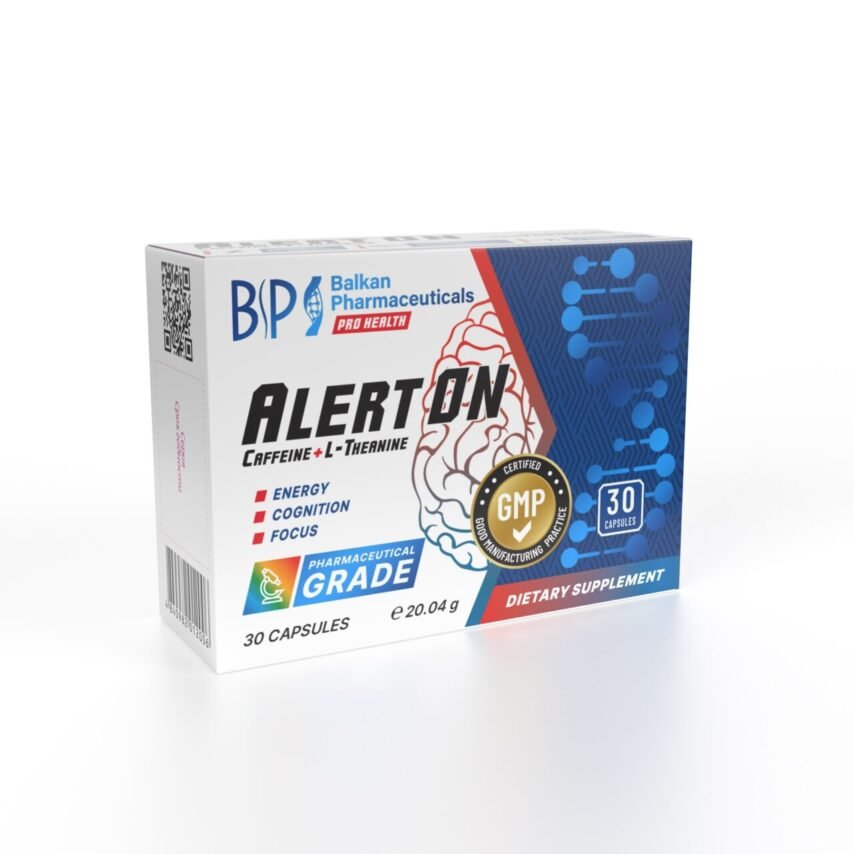 AlertON Кофеин + L-Теанин от Balkan Pharmaceuticals